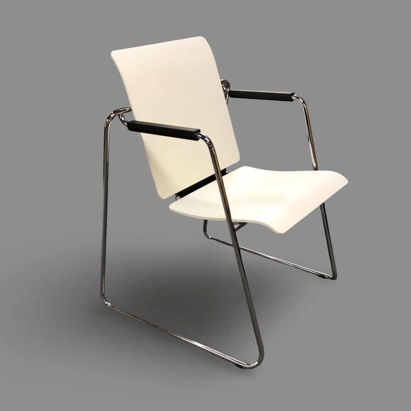 BULA AB | Stol/Bord SeatTable vit/krom